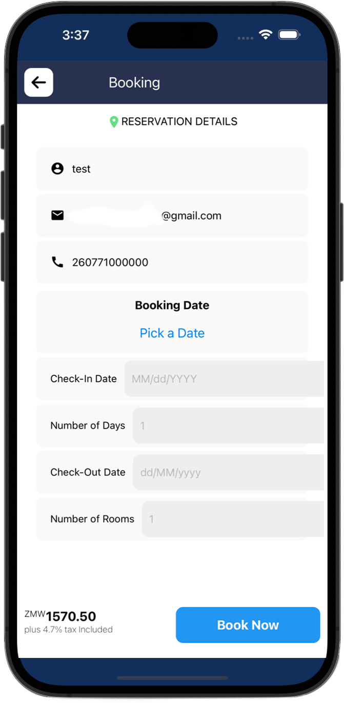 Selection Screen Mockup